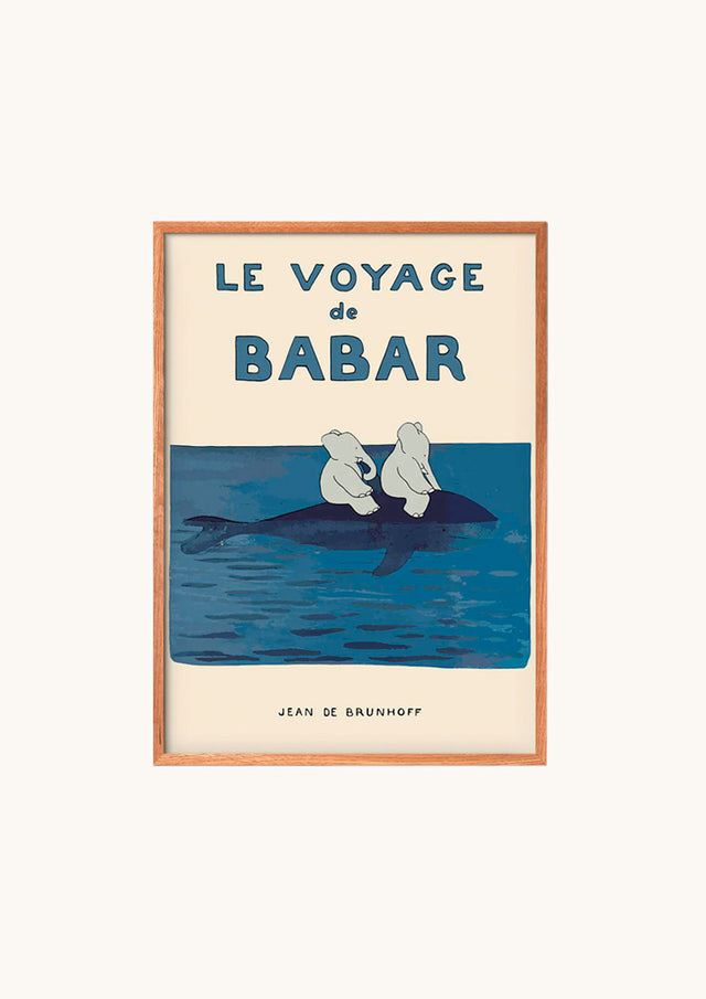 'Le Voyage, Babar' Plakat fra Empty Wall Store | Studio Mini