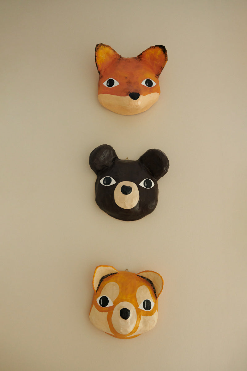 Rød Panda Papier-mâché Maske fra A Zoo In My Wall | Studio Mini